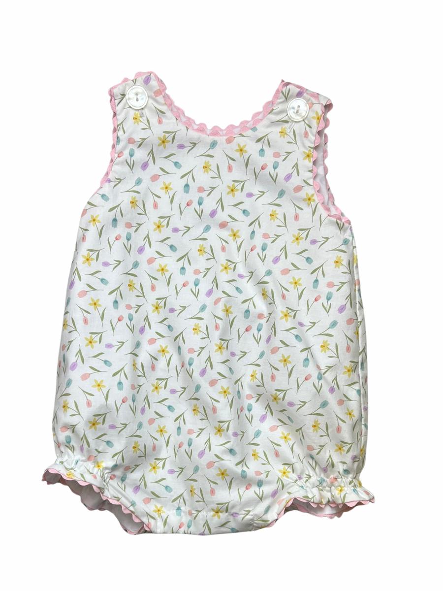 Heidi bubble with trim - Multi Tulip